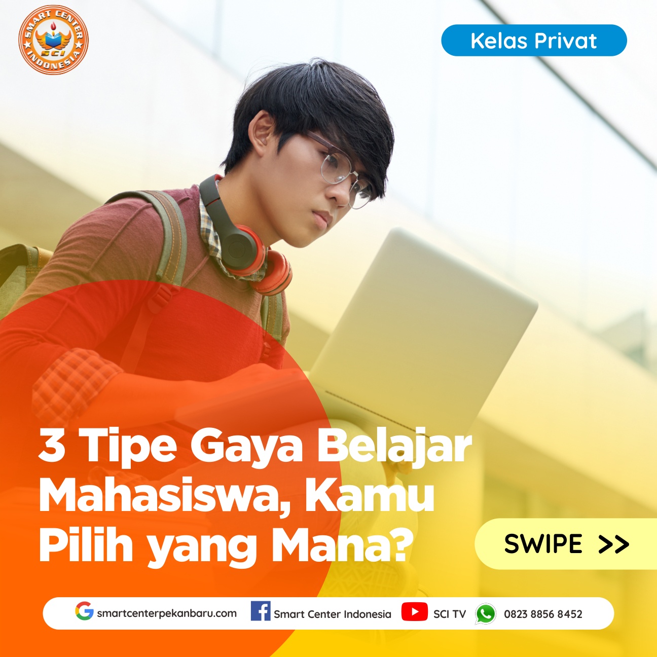 3 Tipe Gaya Belajar Mahasiswa. Kamu Pilih yang Mana? - Les Private Terbaik di Pekanbaru | 0823 ...